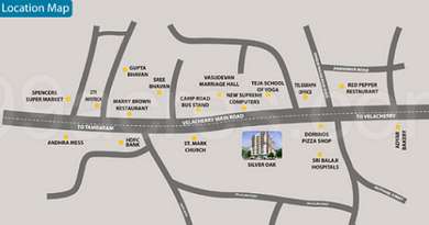 Sri Sreenivasa Builders Sri Sreenivasa Silver Oak Map - Selaiyur ...