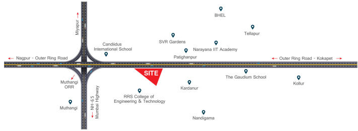Sri Srinivasa Constructions Builders Sri Dhruv Tranquil Map ...