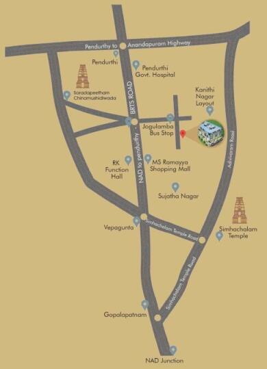 Sri Surya Constructions Sri Sai Surya Nivasam Map - Sujatha Nagar ...