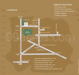 Modi Properties Modi Villa Orchids Map - Kowkur, Secunderabad Location Map