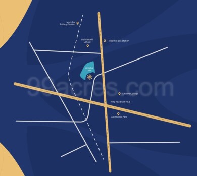 Srias Life Spaces LLP Srias The Boat Club Map - Medchal, Secunderabad ...