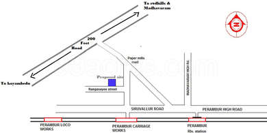 Srishas Foundation Srishas Avenue Map - Perambur, Chennai Location Map