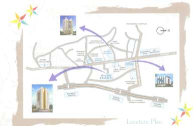 Srishti Group Micro Srishti Map - Bhandup West, Mumbai Location Map