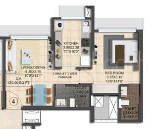 2 BHK Apartment / Flat for sale in Samarth Srishti Bhandup (West ...