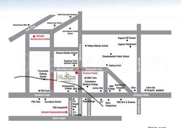 Srivari Property Developers Srivari Ananyaa Map - Peelamedu, Coimbatore ...