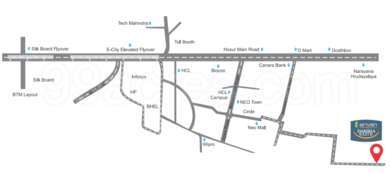 Sriven Properties Sriven Daksha Elite Map - Bommasandra, Bangalore ...