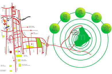 SRS Group Builders SRS Retreat Farms Map - Manjhawali, Faridabad ...