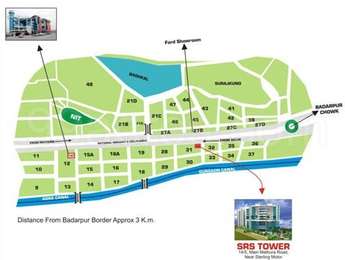 SRS Group Builders SRS Tower Map - Sector 31, Faridabad Location Map