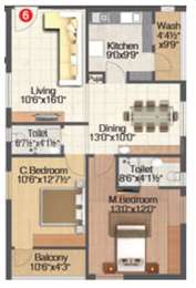 3 BHK Apartment / Flat for sale in Srusti Symphony Masjid Banda ...