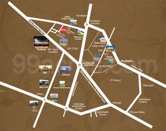 Srusti Infradevelopers Srusti Symphony Map - Masjid Banda, Kondapur ...