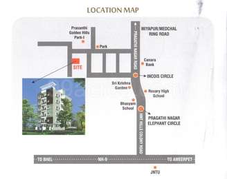 SS Constructions Pragati Nagar SS ICON Hibiscus Map - Pragathi Nagar ...