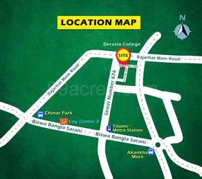 SSK Developers Kolkata SSK Force Eight Map - New Town, Kolkata East ...