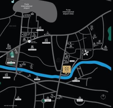 SSPL Landmarks LLP SSPL The Strand Map - Kharadi, Pune Location Map