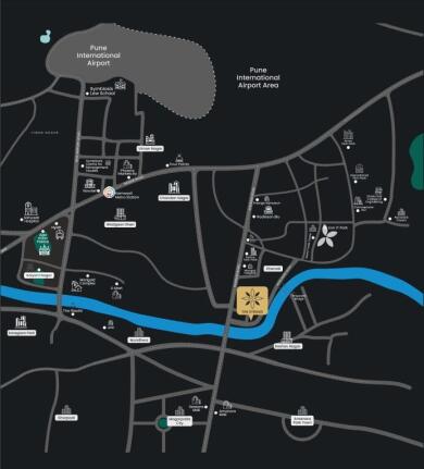 SSPL Landmarks LLP SSPL The Strand Map - Kharadi, Pune Location Map