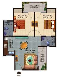 2 BHK / Bedroom Apartment / Flat for rent in Star Rameshwaram Raj Nagar ...