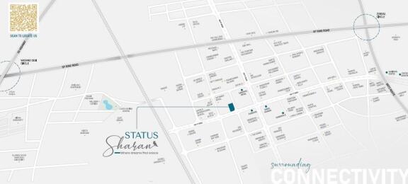 Status Infra Status Sharan Map - Chandkheda, Ahmedabad North Location Map