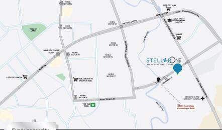 Stellar One Phase 2 Map - Noida Extension Location Map