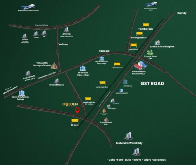 Srinivasa Palms Golden Plots Singaperumal koil, GST Road Resale Price ...