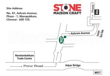 Stone Maison Craft Stone Maximus Map - Manapakkam, Chennai Location Map