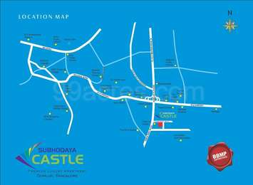 Subhodayaraga Infra Builders Subhodaya Castle Map - Domlur, Bangalore ...