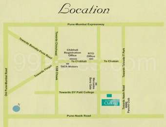Sukhwani Constructions Sukhwani Oasis Map - Chikhali, Pune Location Map