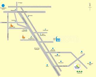 Suman Properties Suman Rising Glory Map - Jejuri, Pune Location Map