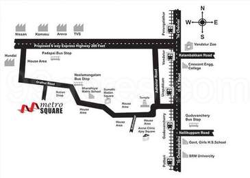 Sumathi Homes Sumathi Metro Square Map - Guduvancheri, Chennai Location Map