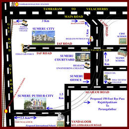 Sumeru Housing Builders Sumeru Housing Map - Selaiyur, Chennai Location Map