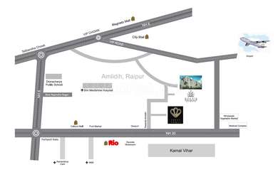 Sun and Sun Inframetric Sun Solus Heights Map - Amlidih, Raipur ...