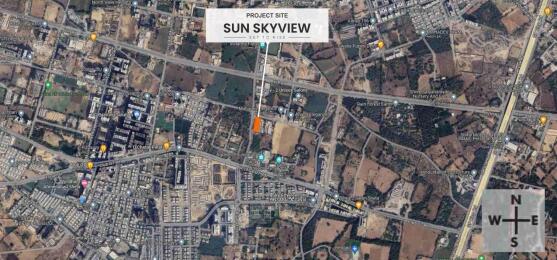 Sun Divine Corporation Sun Skyview Map - Shela, Ahmedabad West Location Map