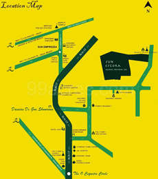 Sun Housing Sun Escora Map - Socorro, North Goa Location Map