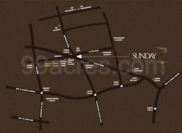 Sun Realtors Sunday Hub Map - Katargam, Surat Location Map