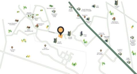 Sun Creators Sun Flora Map - Chala, Vapi Location Map