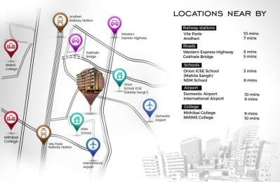 Sunbeam Gurukrupa Developers Sunbeam Emerald Map - Vile Parle East ...