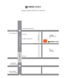 Sun Builders Sun Rising Homes Map - Jagatpur, Ahmedabad North Location Map