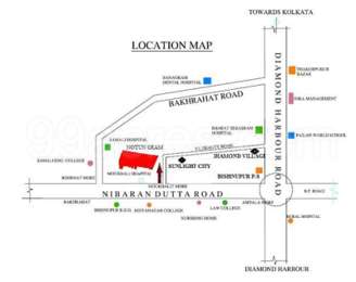 Sunlight Abason Builders Sunlight Abason Notun Gram Map - Joka, Kolkata ...