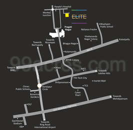 Sunshine Infra Hyderabad Sunshine Elite Map - Pragathi Nagar, Hyderabad ...