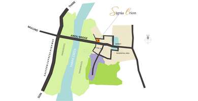 Sunteck Realty Sunteck Signia Orion Map - Airoli, Navi Mumbai Location Map