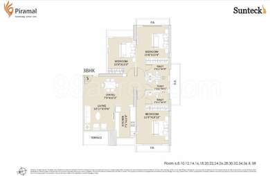 2 BHK Apartment / Flat for sale in Sunteck Signia Waterfront Airoli ...