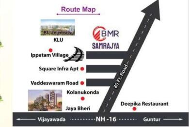 Suntek Infra Developers Suntek BMR Samrajya Map - Tadepalli, Vijayawada ...