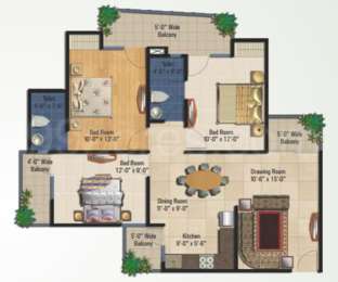3 BHK Apartment / Flat for sale in Supertech 34 Pavilion Sector-34 ...