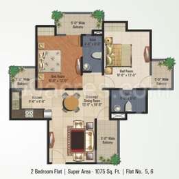 2 BHK Apartment / Flat for sale in Supertech 34 Pavilion Sector 34 ...