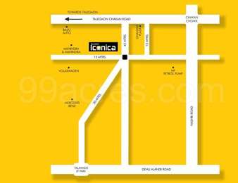 Surabhi Group Pune Surabhi Iconica Map - Chakan, Pune Location Map