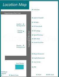 Suraksha Sanvi Sunrise Map - Kaggadasapura, Bangalore East Location Map