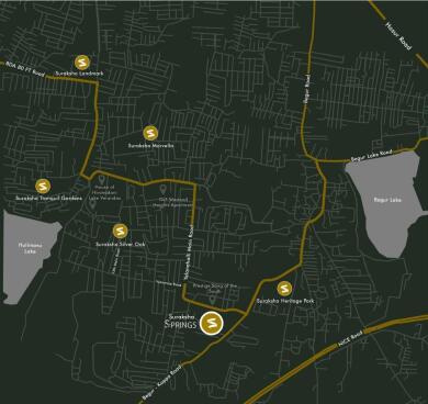 Suraksha Group Suraksha Springs Map - Begur Road, Bangalore Location Map