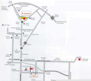 Surana and Bothara Associates B Junction Map - Kothrud, Pune Location Map