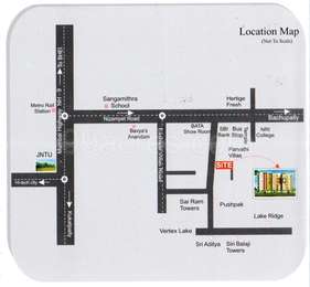 Surya Constructions Surya Saketh Classic Map - Nizampet, Hyderabad ...