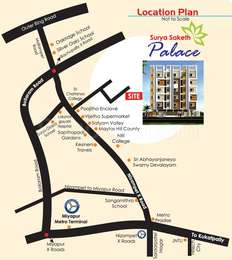 Surya Constructions Surya Saketh Palace Map - Nizampet, Hyderabad ...