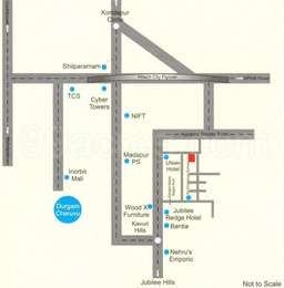 Surya Developers Suryas Pride Map - Madhapur, Hyderabad Location Map