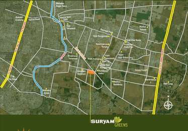 Suryam Developers Suryam Greens Map - Vastral, Ahmedabad East Location Map